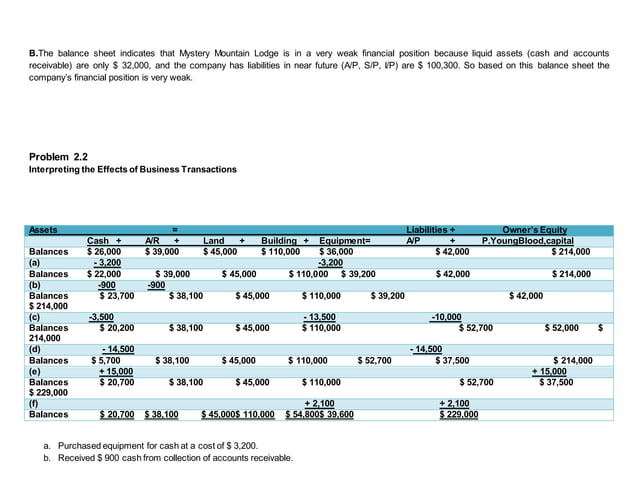Chapter 2 Basic Financial Statements exercise and solutions | DOCX