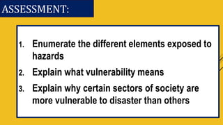 Chapter 2 (exposure & vulnerability) | PPTX