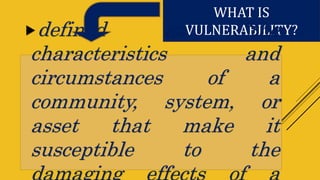 Chapter 2 (exposure & vulnerability) | PPTX