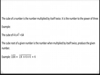 Chapter 2 Squares, Square roots, Cubes and Cube roots | PPTX