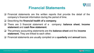 Chapter 2 Financial Statements.ppt | Stocks and Bonds | Personal Investing