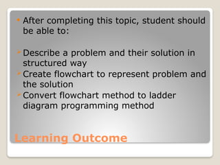 Chapter 2- Study about Flow Chart before We learn about PLC | PPTX