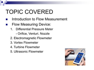 Chapter 2 - FLOW MEASUREMENT MEASUREMENT | PPT