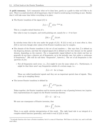 Chapter 2 fourier transform | PDF