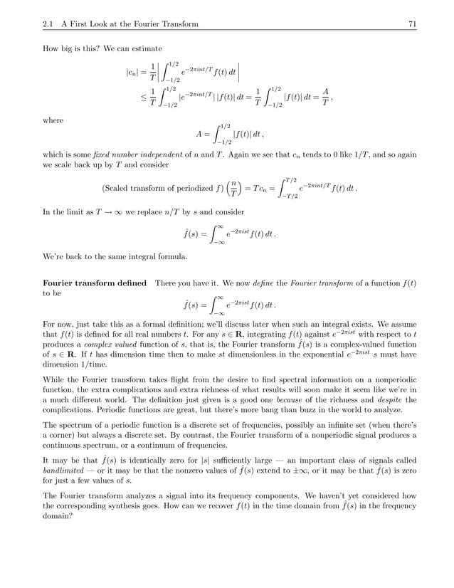 Chapter 2 fourier transform | PDF