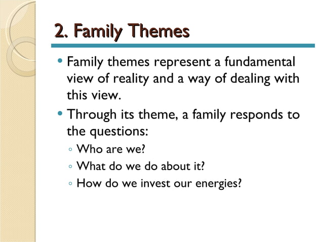 Chapter 2: Family Meanings & Messages | PPT | Parenting Babies and ...