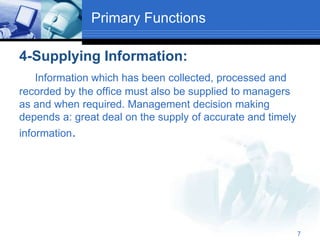 chapter 2 FUNCTIONS OF MODERN OFFICE.ppt