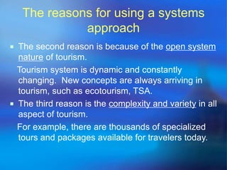 Chapter 2 fundamental concepts & tourism system | PPT