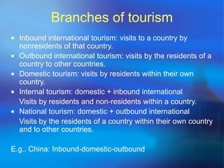 Chapter 2 fundamental concepts & tourism system | PPT