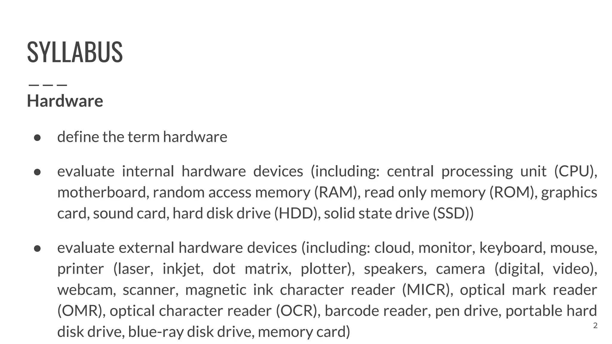 Chapter 2 Hardware and Software | PDF