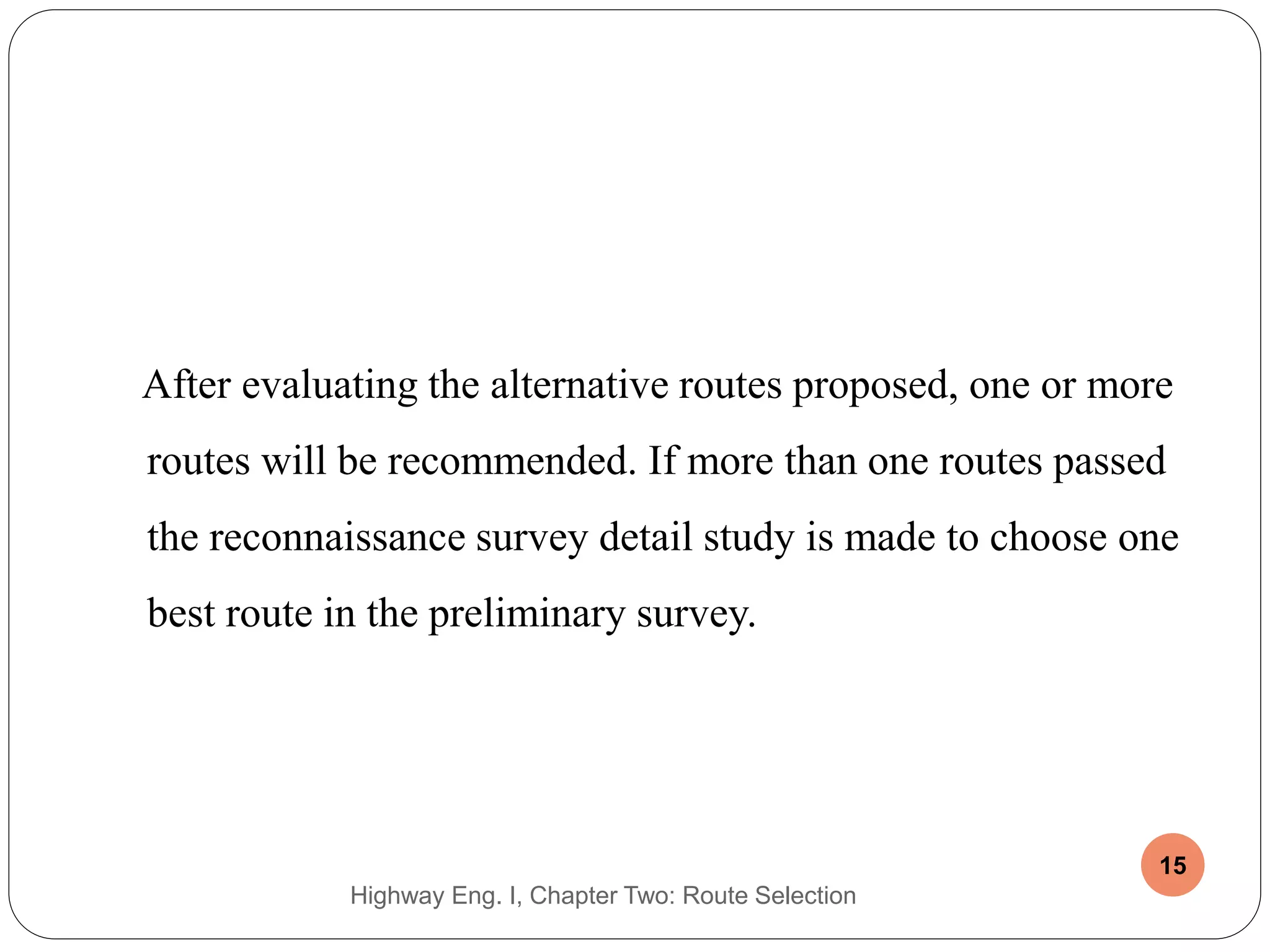 Chapter 2 highway route surveys and locationaa | PPT