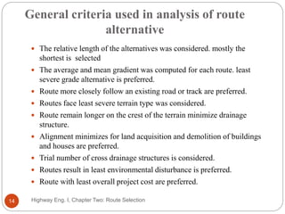 Chapter 2 highway route surveys and locationaa | PPT