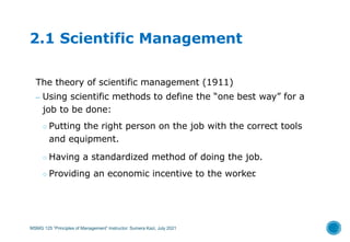 Chapter 2 history of management | PDF
