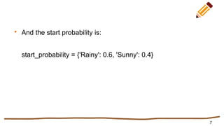 hidden marko principle for image processing | PPT