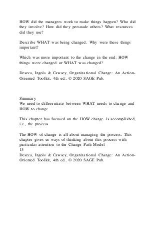 Chapter 2 How to Lead Organizational Change Frameworks | PDF