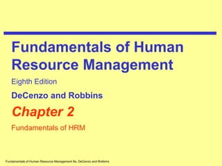 CHAPTER 2 HRM fundamental of human resource management | PDF