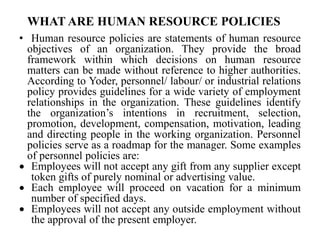 Chapter 2 hr policies | PPTX