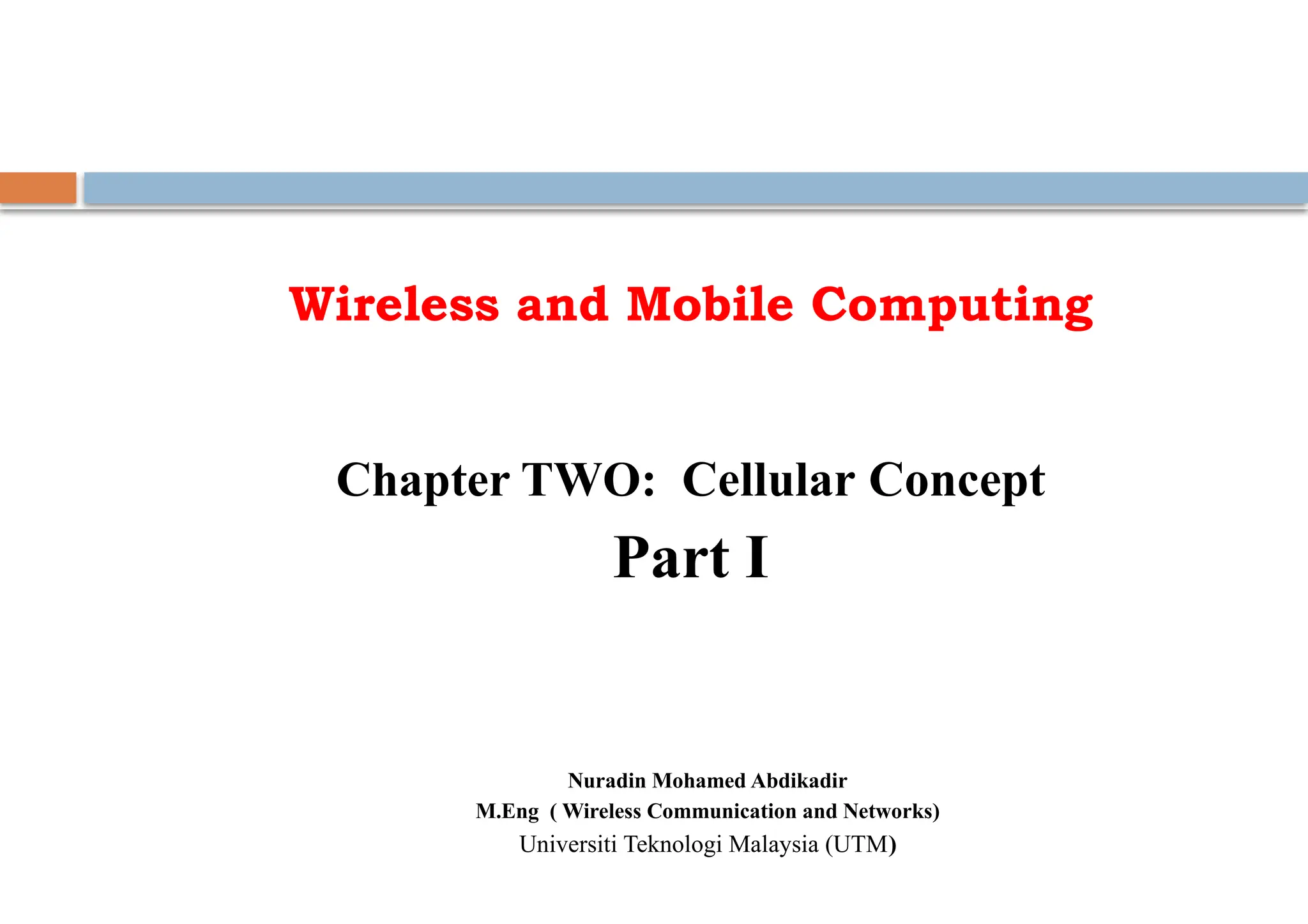 wireless communication chapterr 2 part 1 | PPTX