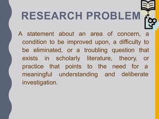 Chapter2identifyingtheinquiryandstatingtheproblem 170124042147 | PPT