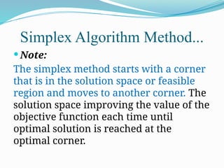 Chapter 2 II SIMPLEX METHOD OF SOLVING LPP.pptx