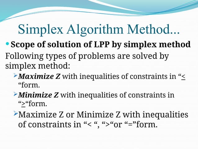 Chapter 2 II SIMPLEX METHOD OF SOLVING LPP.pptx