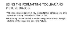 Chapter2 imagedigital documentatinsert image on.pptx | Photo Editing Software | Computer ...