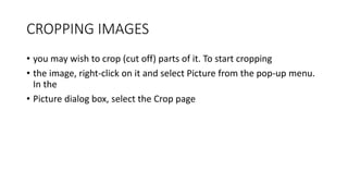 Chapter2 imagedigital documentatinsert image on.pptx | Photo Editing Software | Computer ...