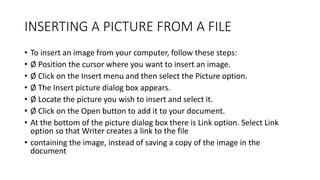Chapter2 imagedigital documentatinsert image on.pptx | Photo Editing ...