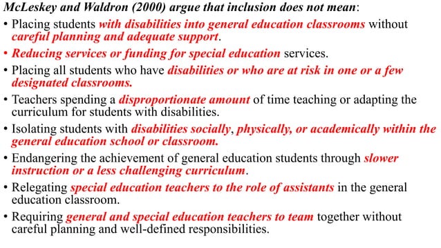 Chapter 2 Inclusiveness best ppt must download.ppt | Special Needs Kids ...