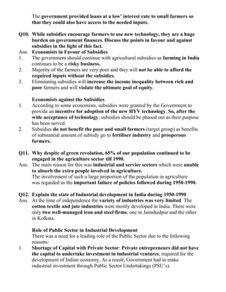 Chapter 2 indian economy | PDF