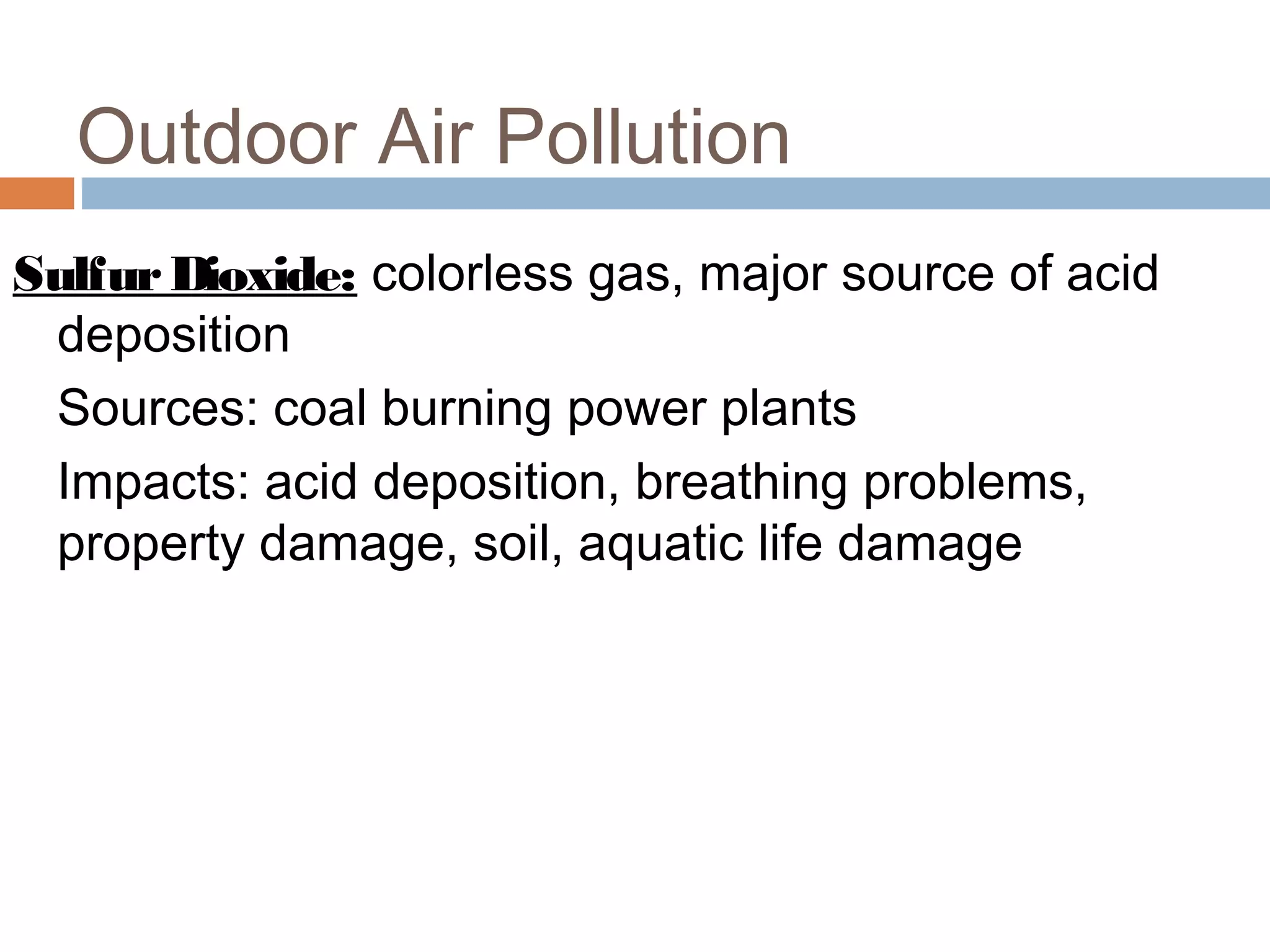 Chapter 2 indoor and outdoor air pollution | PPT