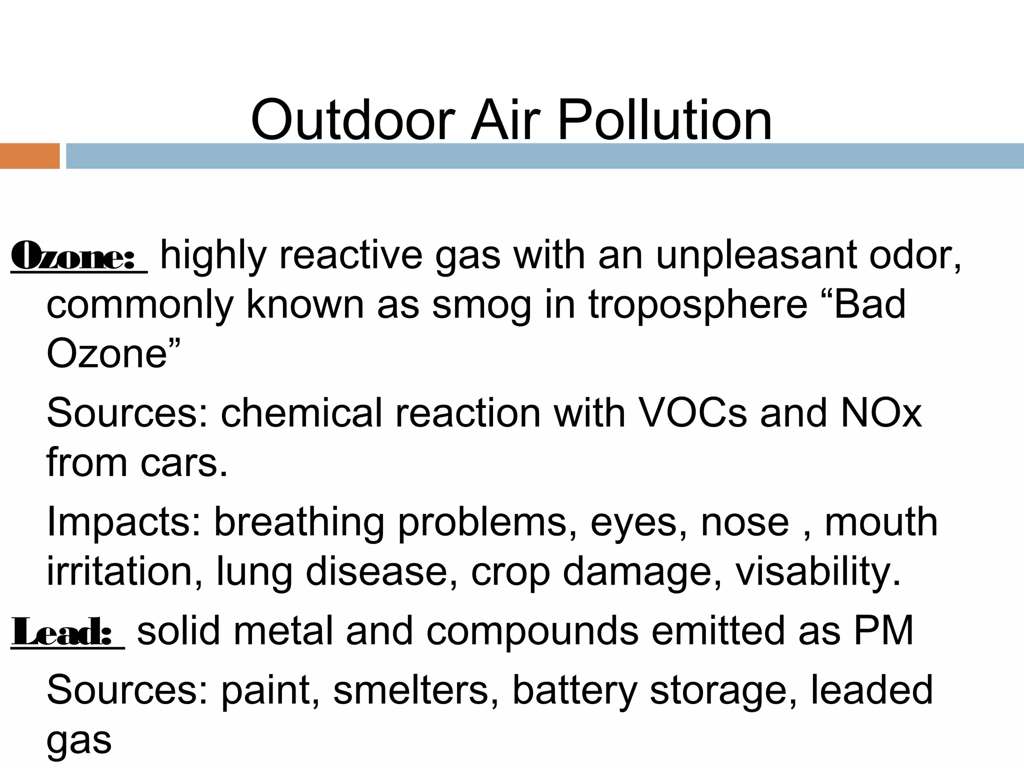 Chapter 2 indoor and outdoor air pollution | PPT