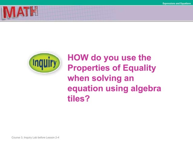 (8) Inquiry Lab - Equations with Variables on Each Side | PPTX ...