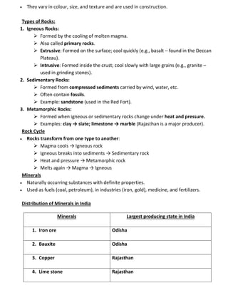 Chapter 2 Inside our Earth- Notes.pdf tygfhu | PDF