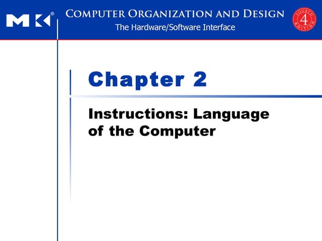 Chapter 2 instructions language of the computer | PPT | Programming Languages | Computing