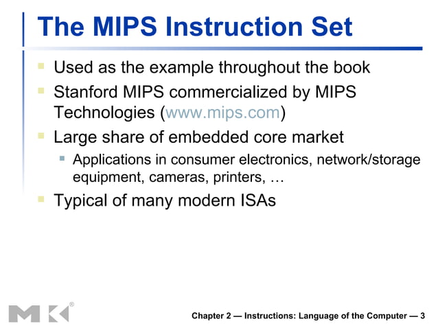 Chapter 2 instructions language of the computer | PPT | Programming Languages | Computing