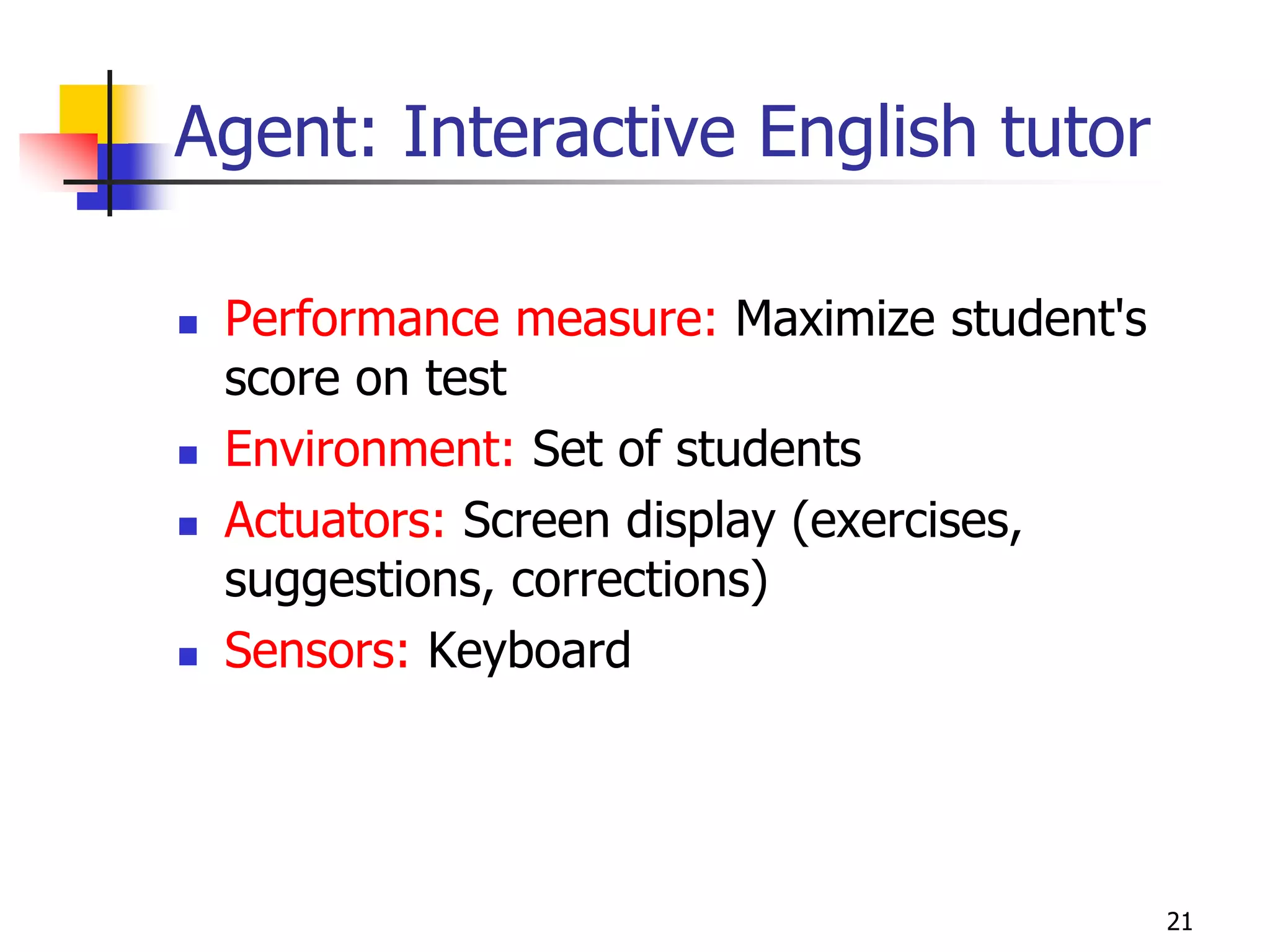 Chapter 2 intelligent agents | PPTX