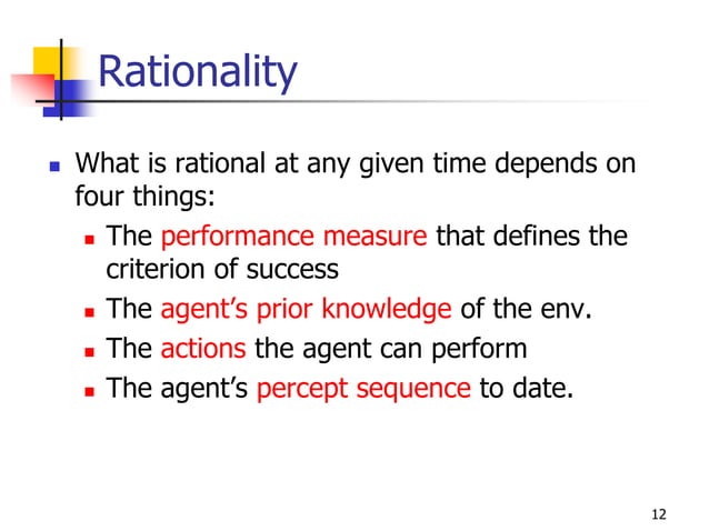 Chapter 2 intelligent agents | PPTX | Artificial Intelligence | Technology & Computing