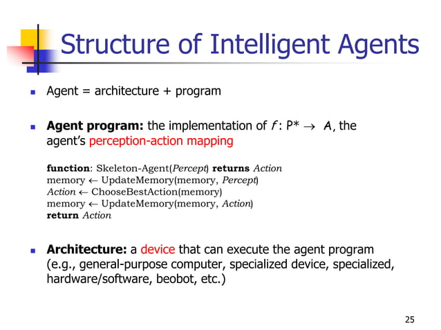 Chapter 2 intelligent agents | PPTX | Artificial Intelligence ...
