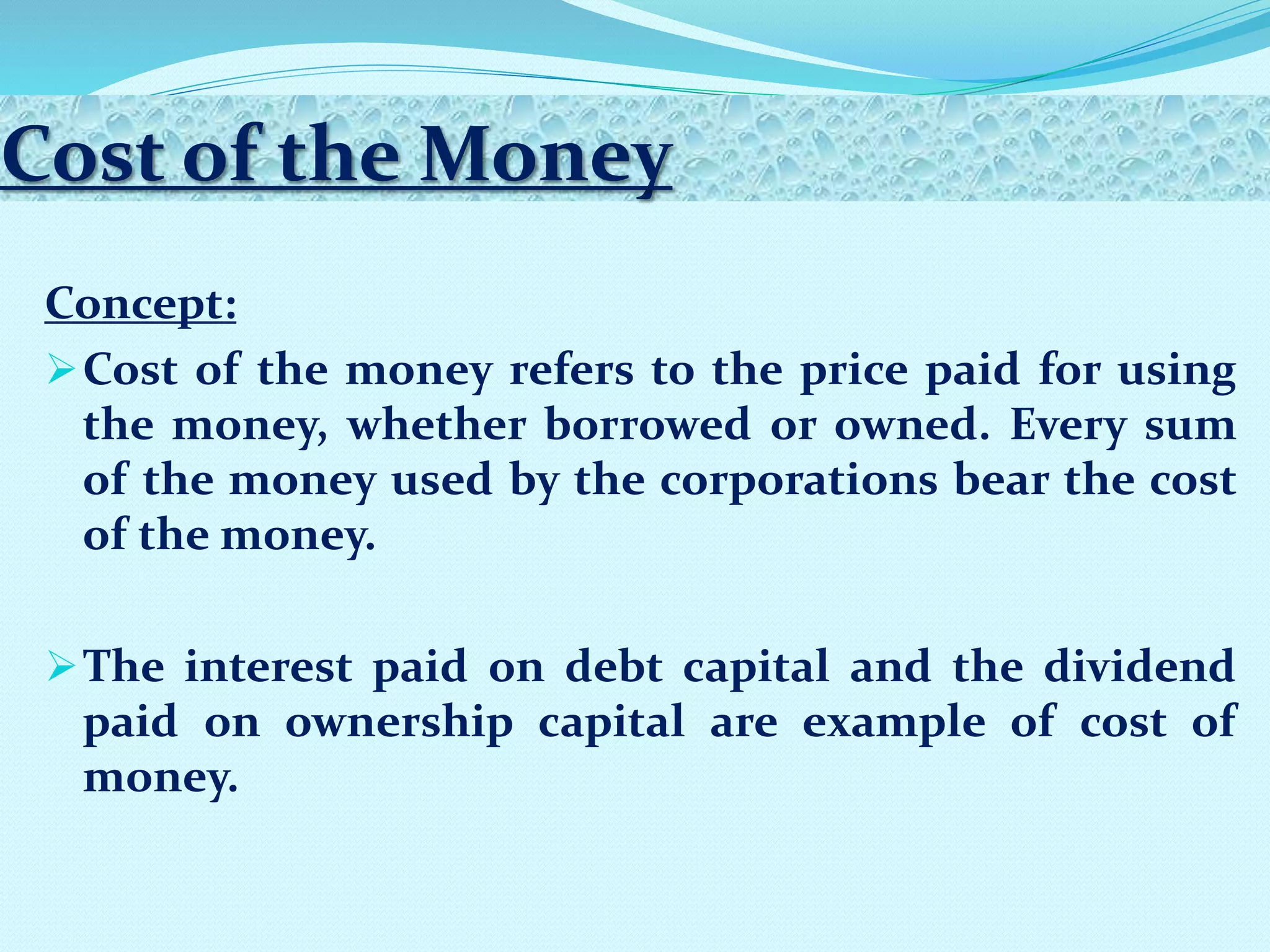 Chapter 3- Interest Rate/Cost of Money/BBS 4th | PPTX