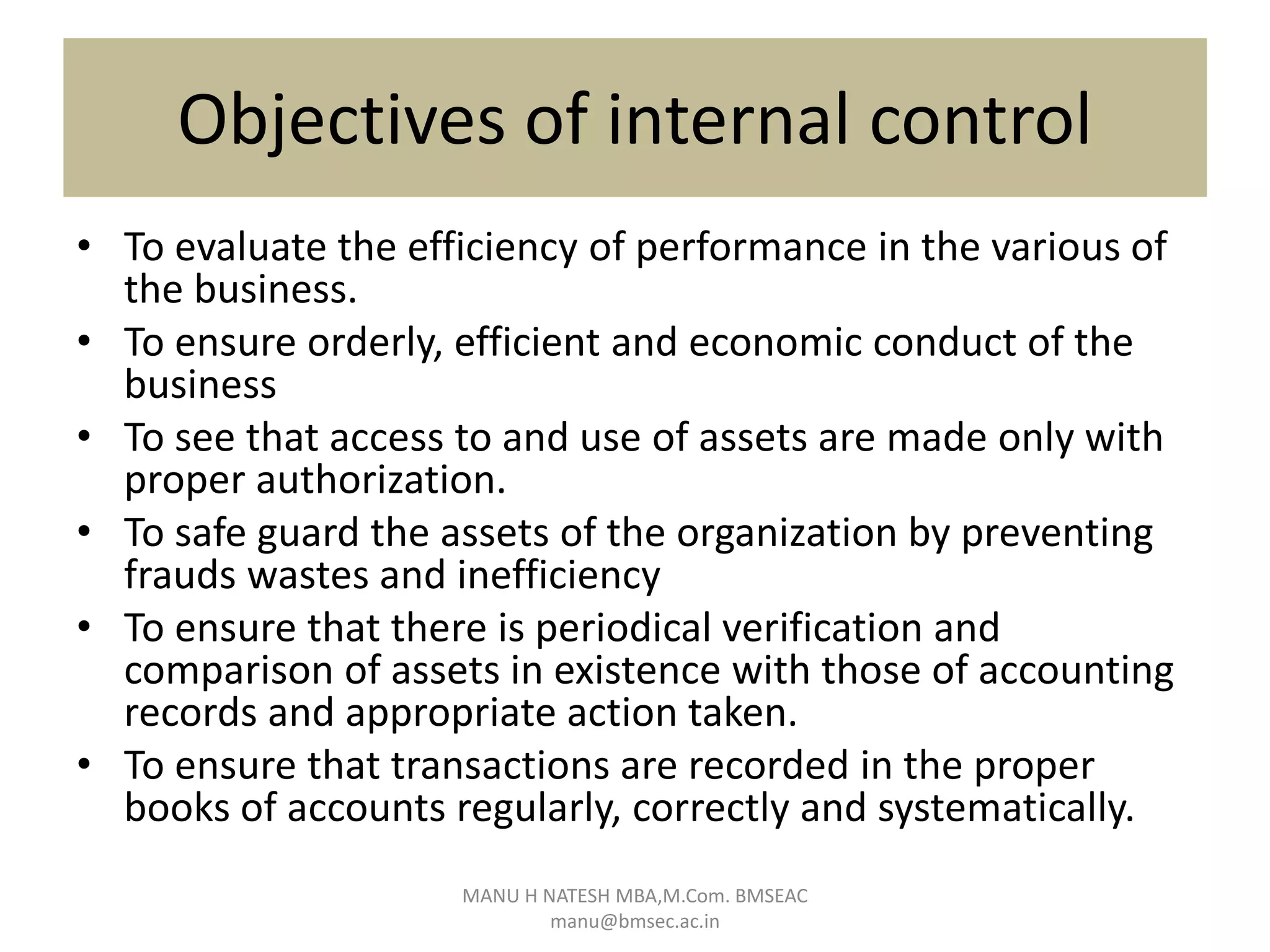 Chapter 2 internal control | PPTX