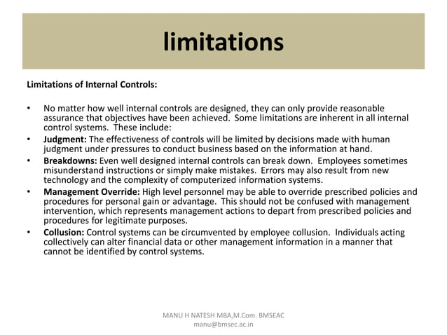 Chapter 2 internal control | PPTX