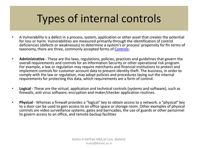 Chapter 2 internal control | PPTX