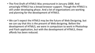 Chapter 2 introduction to html5 | PPTX | Web Development | Internet