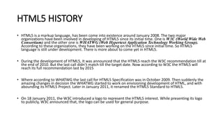 Chapter 2 introduction to html5 | PPTX | Web Development | Internet