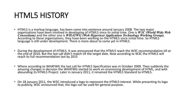 Chapter 2 Introduction To Html5 Pptx Web Development Internet 1249