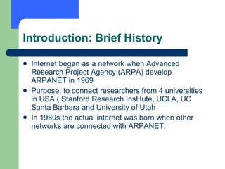 TID Chapter 2 Introduction To Internet | PPT