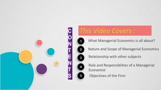 Introduction to managerial economics | PPTX