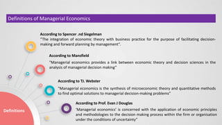 Introduction to managerial economics | PPTX