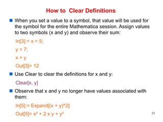 Chapter 2 =Introduction to Mathematica.pptx | Physics | Science
